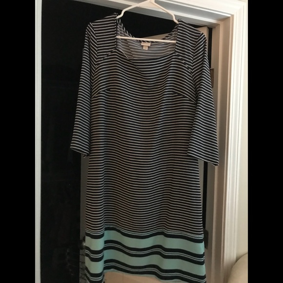 Merona | Dresses | Merona Blue And White Striped Shift Dress | Poshmark